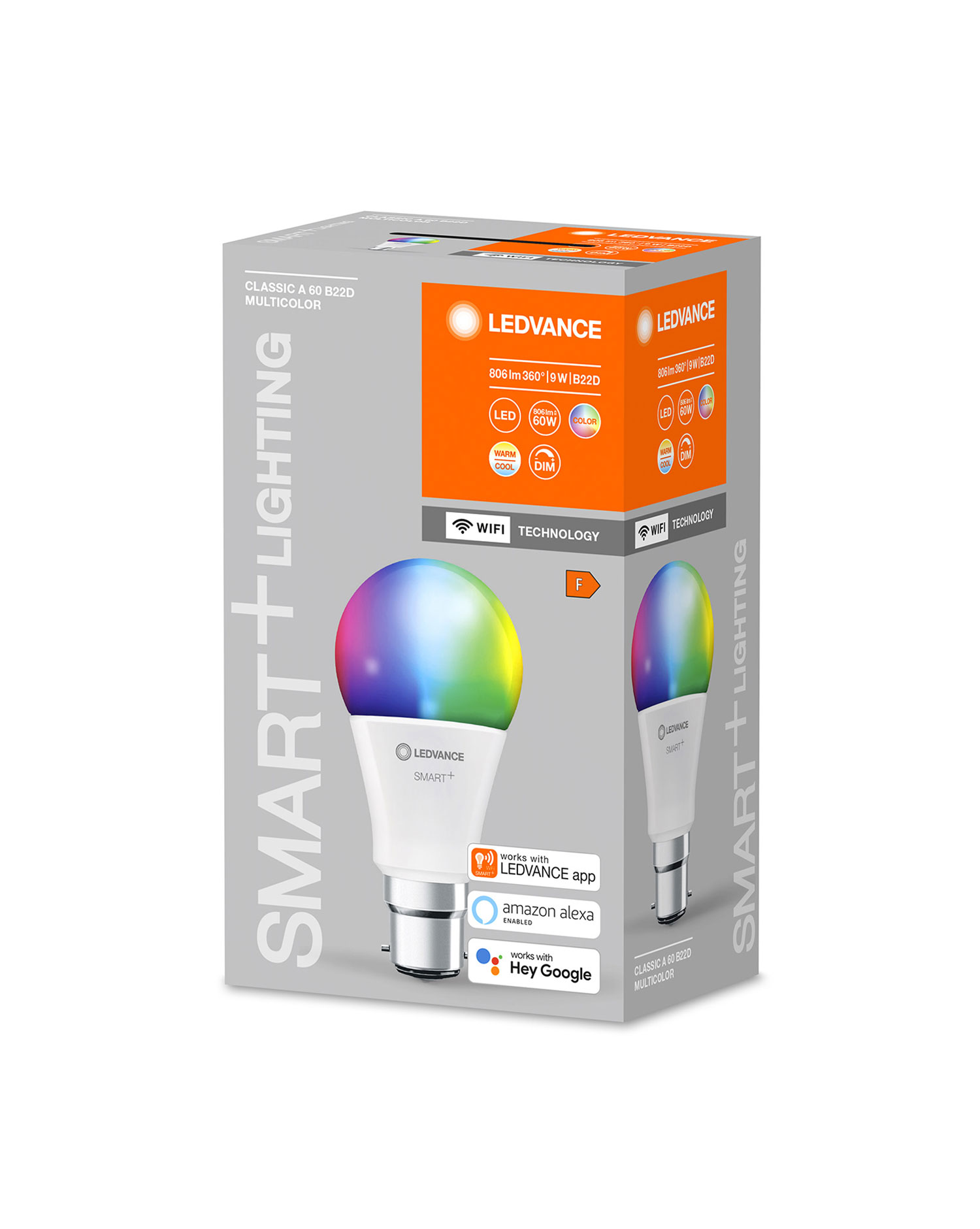 Ledvance Smart+ LED A60 B22d 9W | Multicolour WiFi