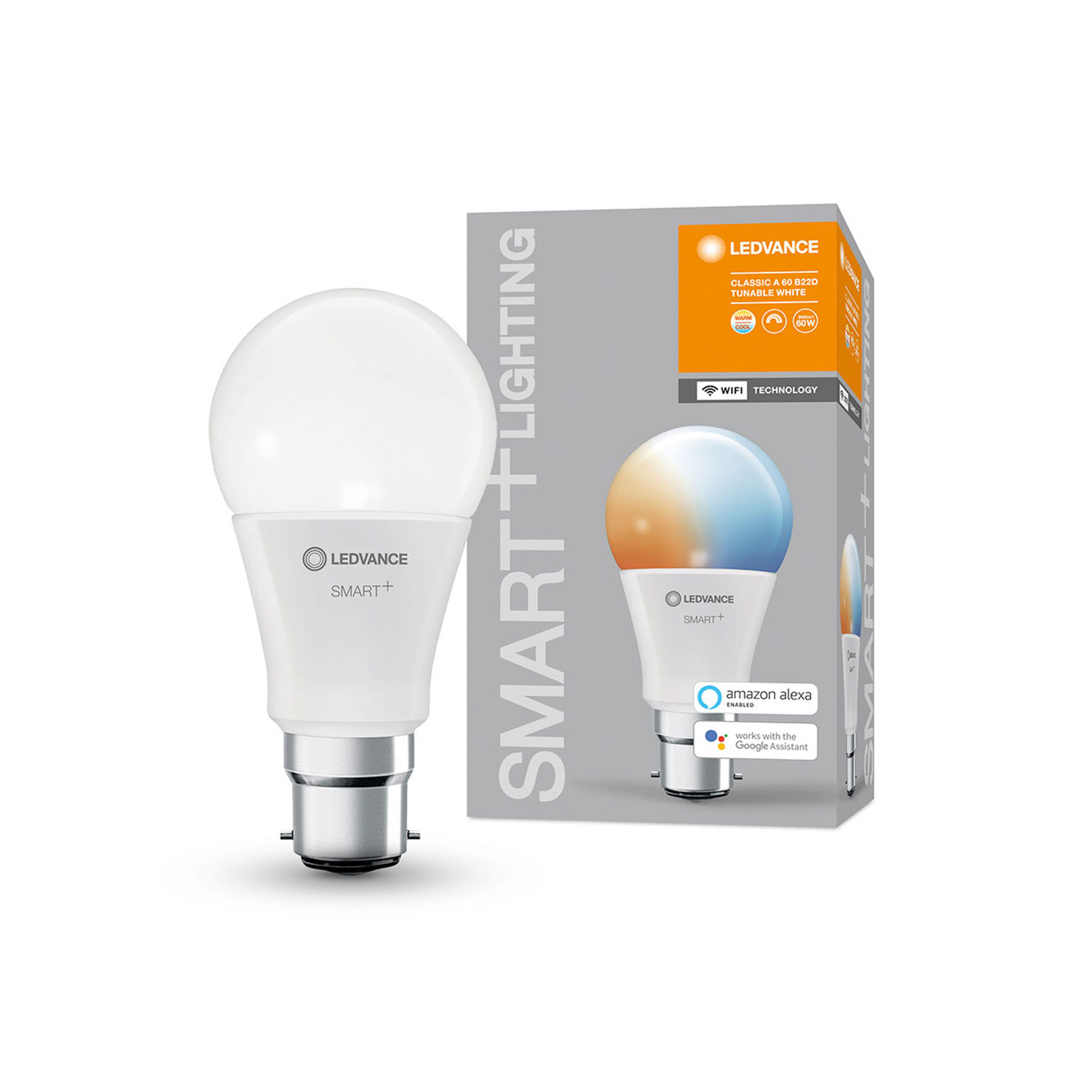 Ledvance Smart+ LED A60 Bulb B22d 9W |Tunable White | WiFi