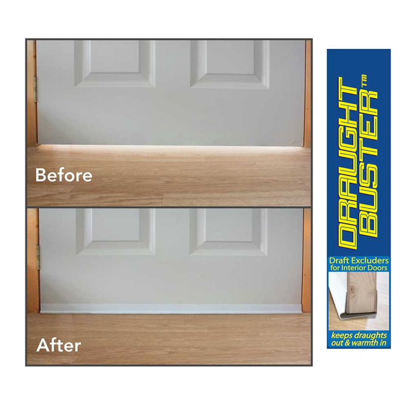 Internal Door Draught Excluder | 90cm | SaveMoneyCutCarbon