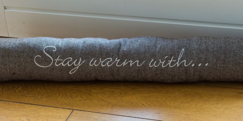 How to make your own draught excluder cushion
