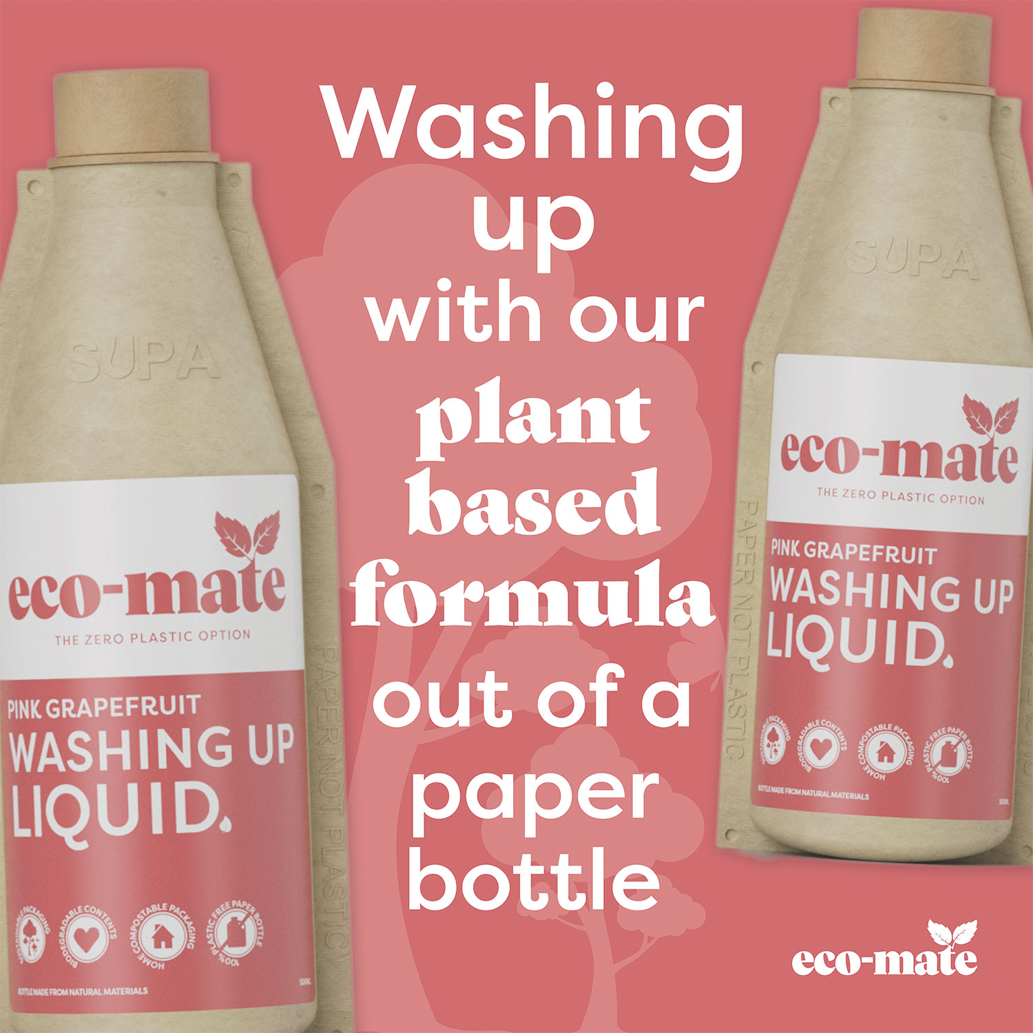 eco-mate Washing Up Liquid Pink Grapefruit | 500ml