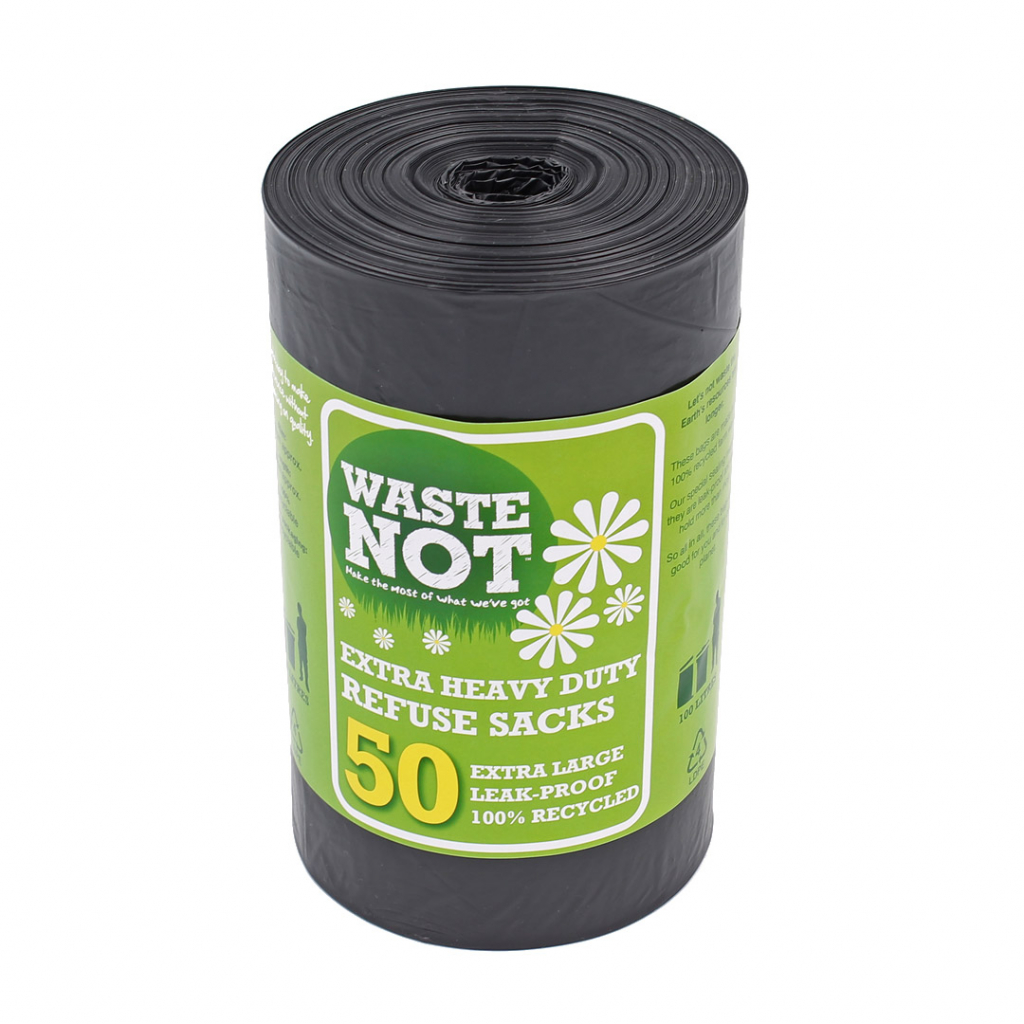 Waste Not 50 Extra Heavy Duty 100L Refuse Sacks | WN850