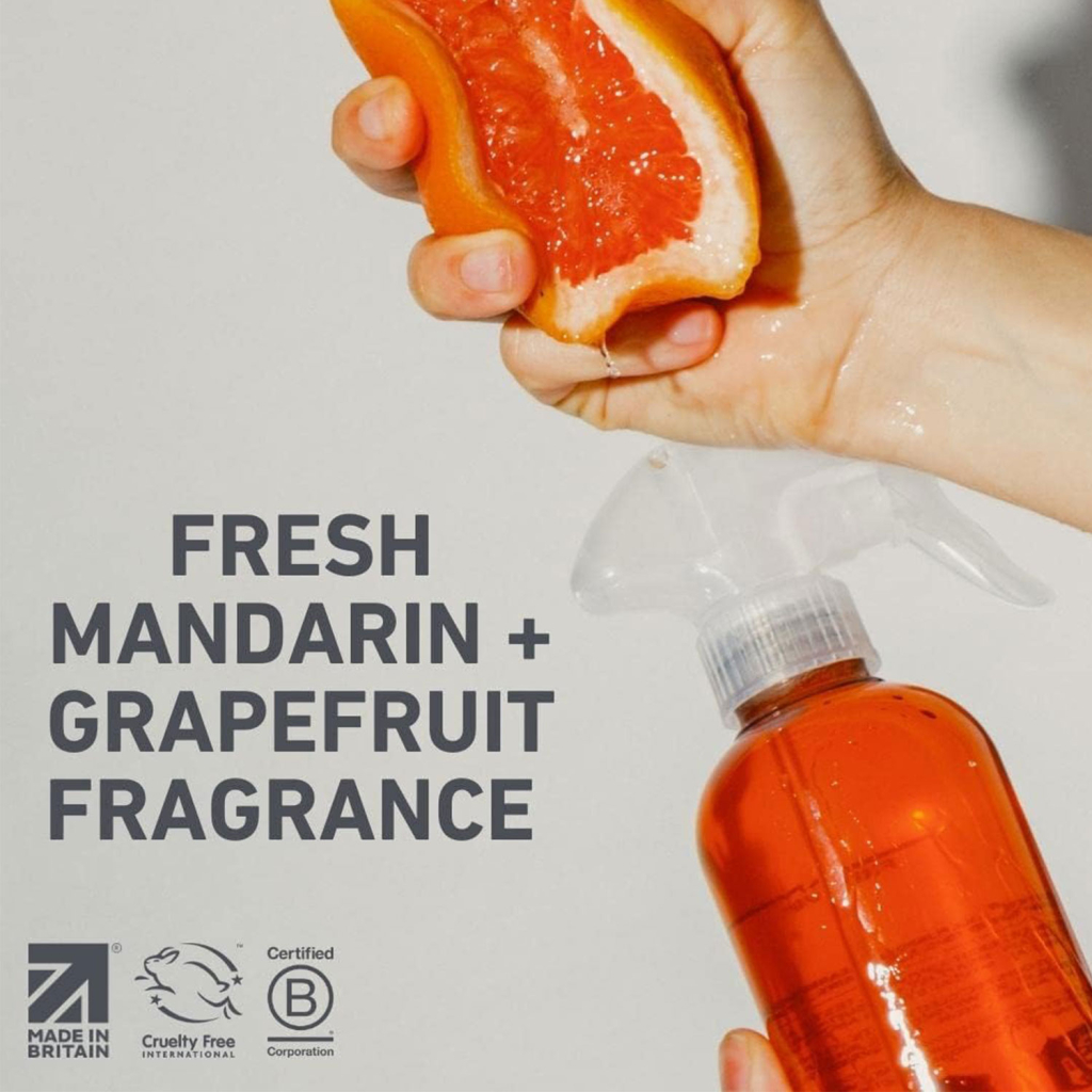 HomeThings AllThings Multi Surface Cleaning Spray Kit Grapefruit & Mandarin
