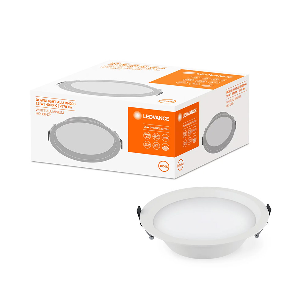 Ledvance Downlight 25W 4000K White | 8 Pack