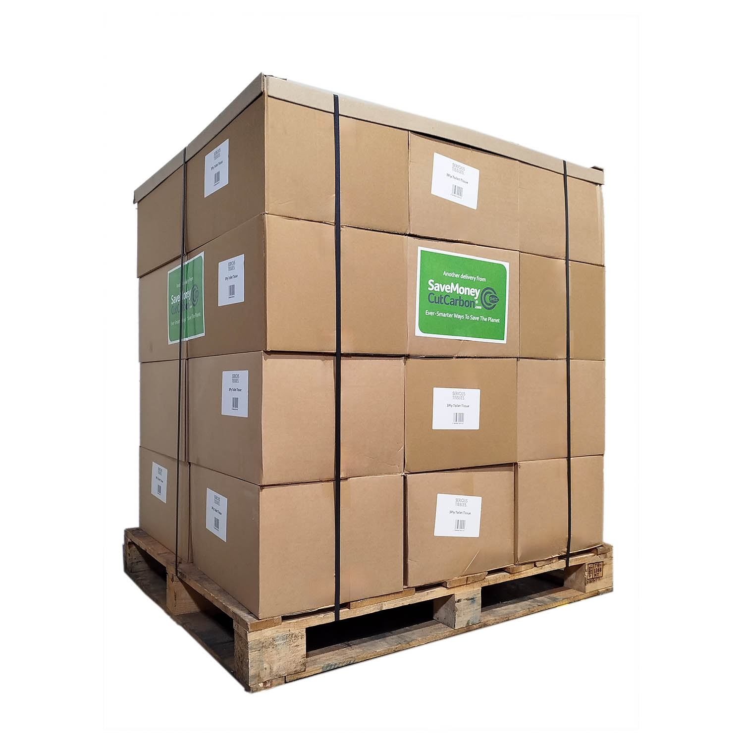 Serious Tissues Toilet Paper | 100% Plastic Free | 36 Rolls | 3 Ply