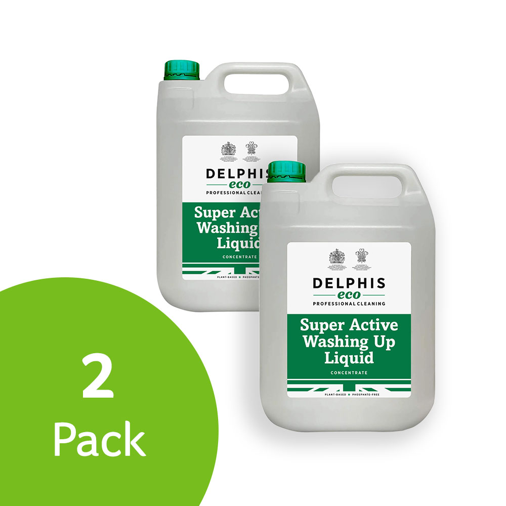 Delphis Eco Commercial Super Active Washing Up Liquid 5L | 2 x 5L
