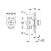 Grohe Euroeco Cosmopolitan T Self Closing Push Button Concealed Shower ...
