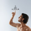 hansgrohe Croma Select E 180 2Jet Chrome Overhead EcoSmart Shower