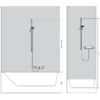hansgrohe Unica ‘Croma Shower Bar 0.65m with 1.6m Isiflex