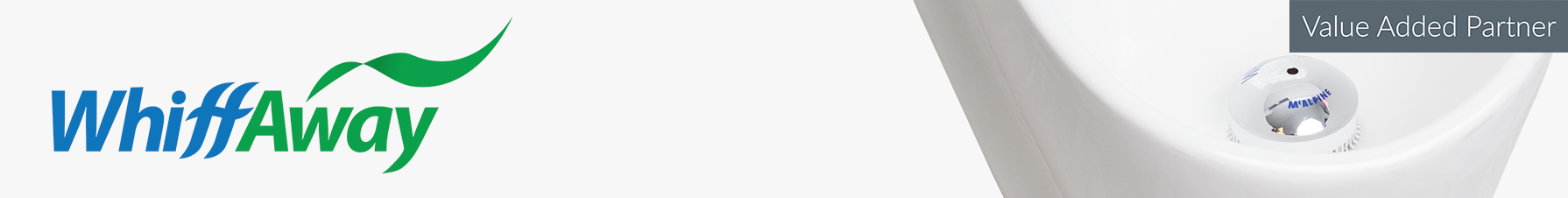 WhiffAway. Reduce water bills with a waterless urinal