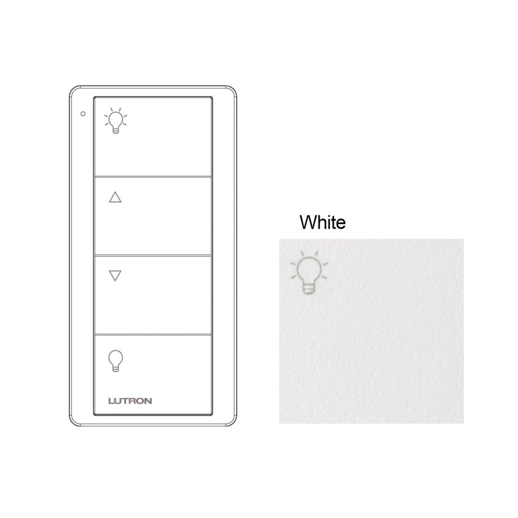 Lutron Pico Wireless White Remote Control | 4 Button Zone Control
