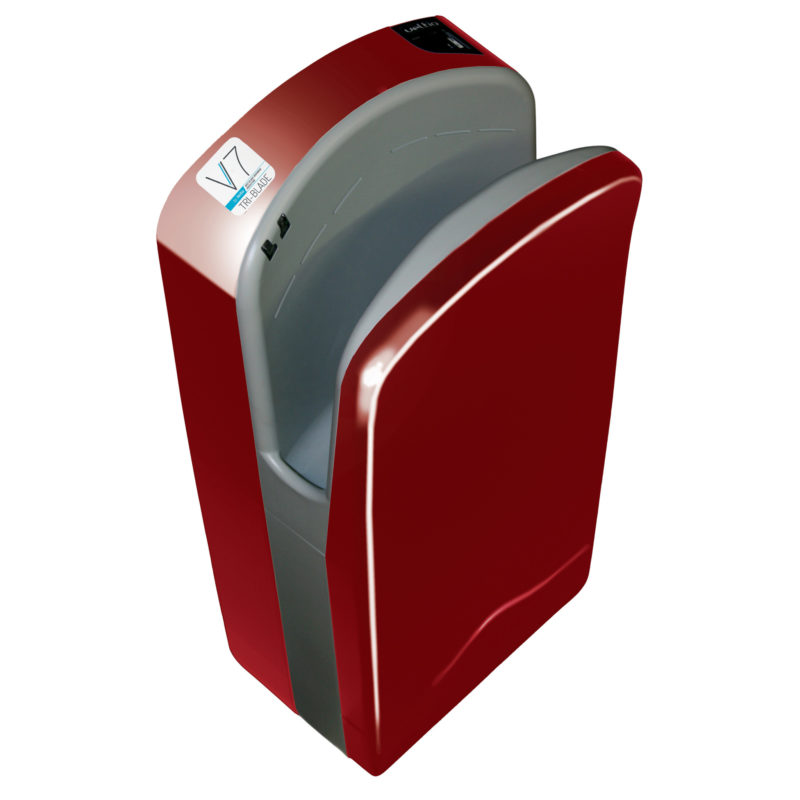 Veltia V7 Tri-Blade Hand Dryer Cherry Red