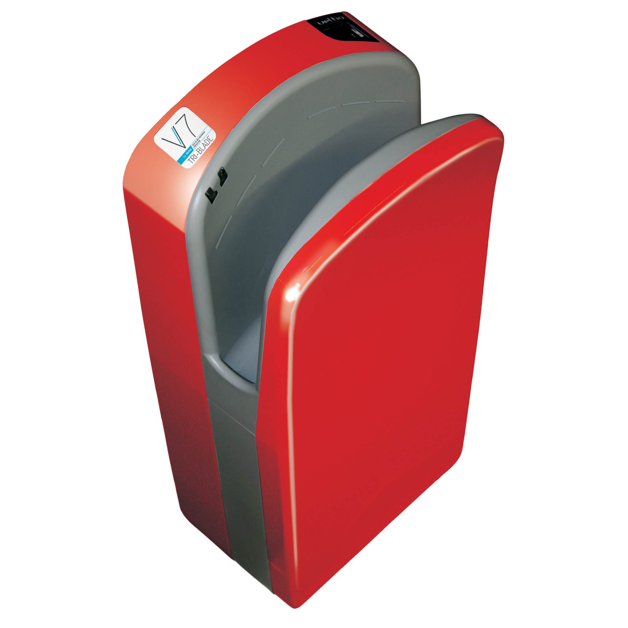 Veltia V7 Tri-Blade Hand Dryer Red F1
